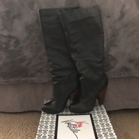 Very Volatile | Shoes | Black Leather Boots | Poshmark
